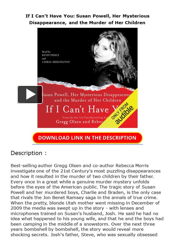 PPT – PDF If I Can't Have You: Susan Powell, Her Mysterious ...