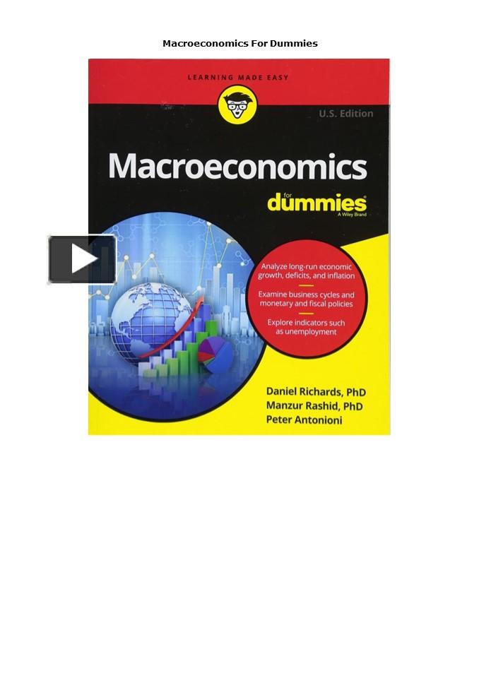 DOWNLOAD Macroeconomics For Dummies (1) presentation | free to download