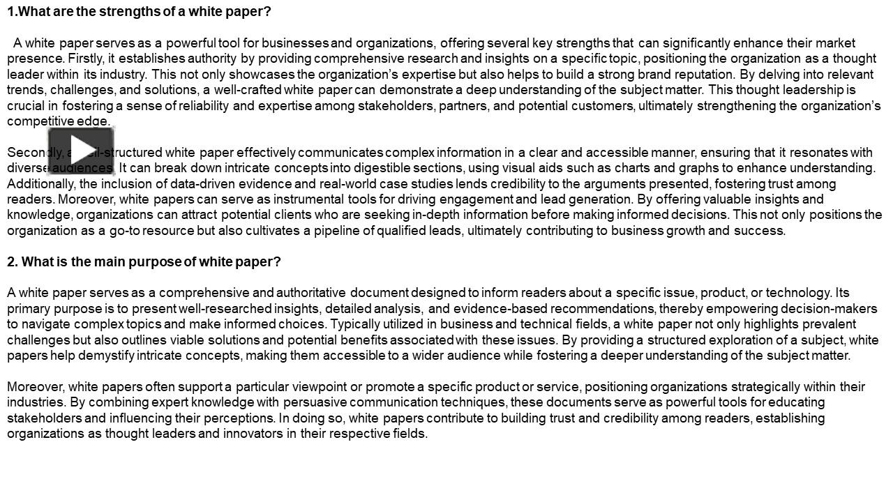 PPT – How White Papers Facilitate Informed Decision-Making Across ...
