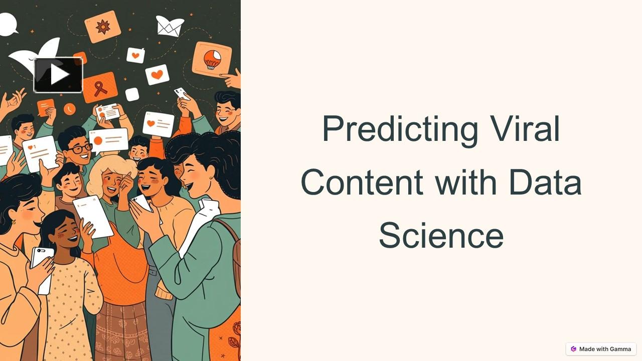 PPT – Predicting Viral Content with Data Science in Social Media ...