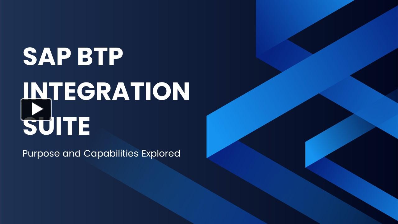 SAP BTP Integration Suite: Purpose and Capabilities Explored ...