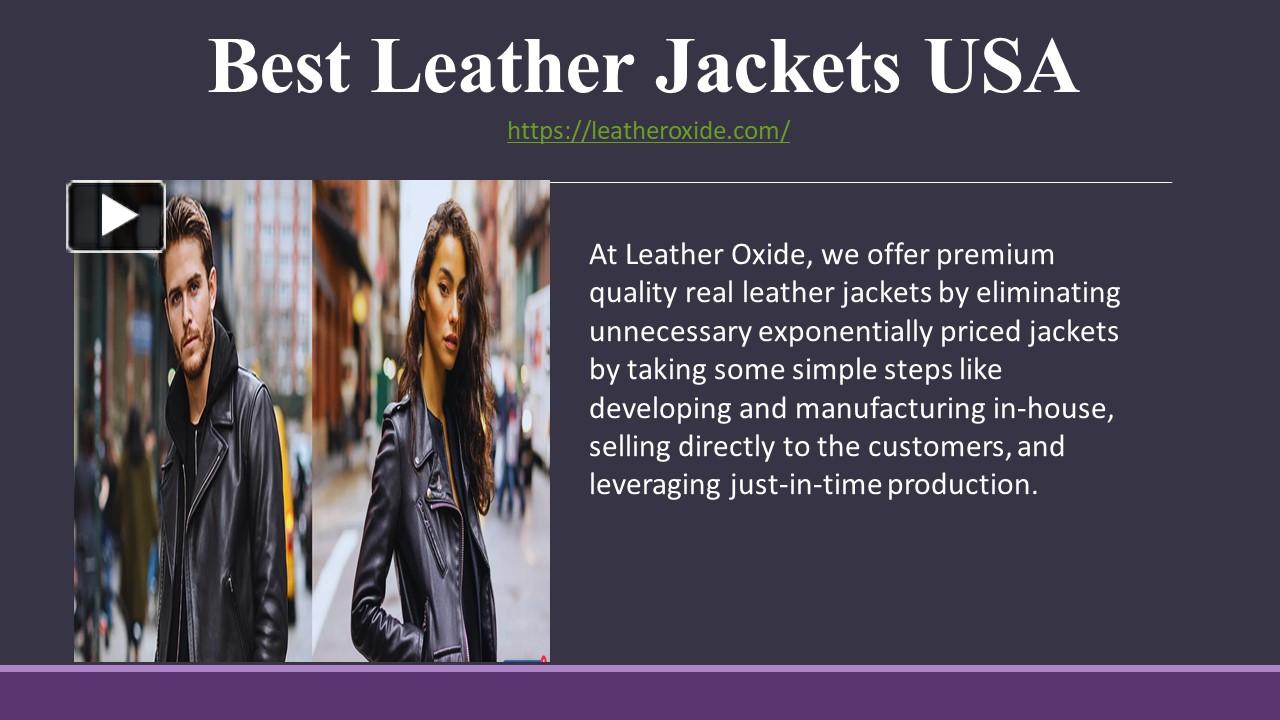 PPT – Best Leather Jackets USA (1) PowerPoint presentation | free to ...