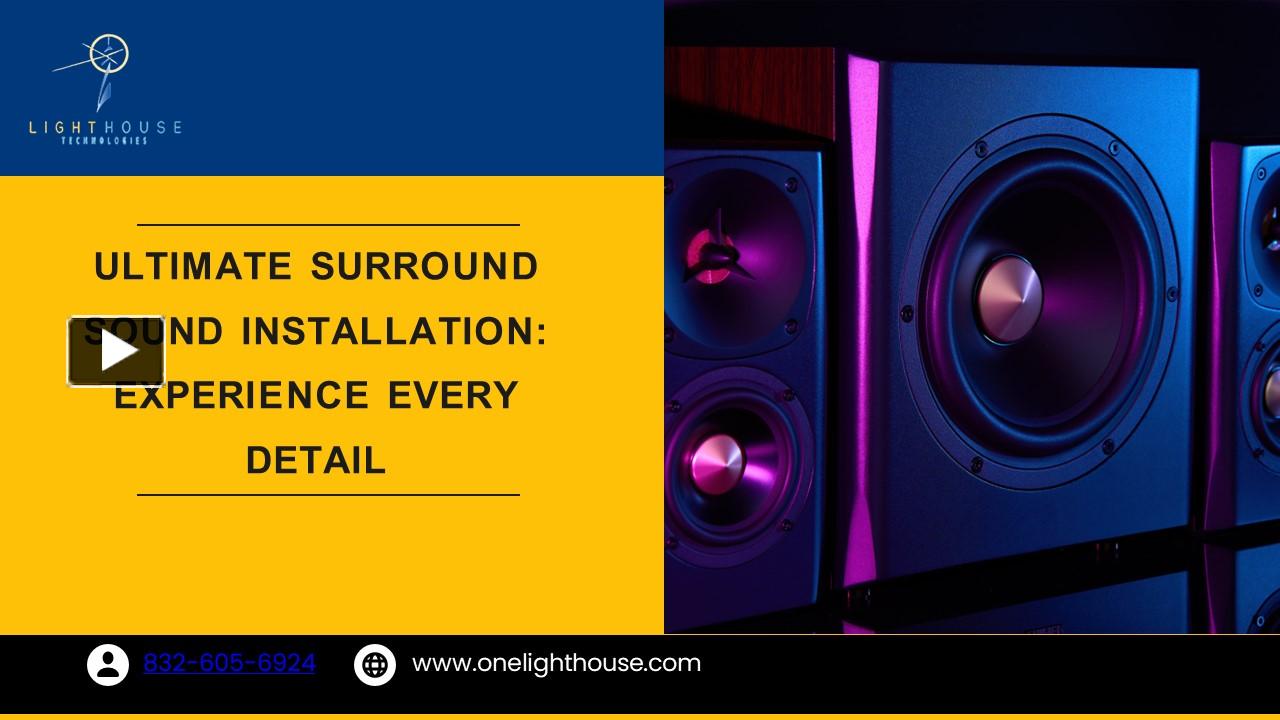 PPT – Surround Sound Experts: Custom Installation for Unmatched Audio ...
