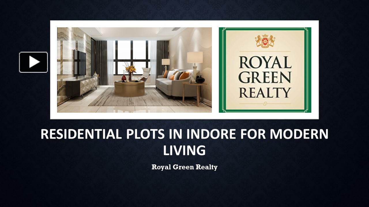 PPT – Residential Plots in Indore for Modern Living PowerPoint ...