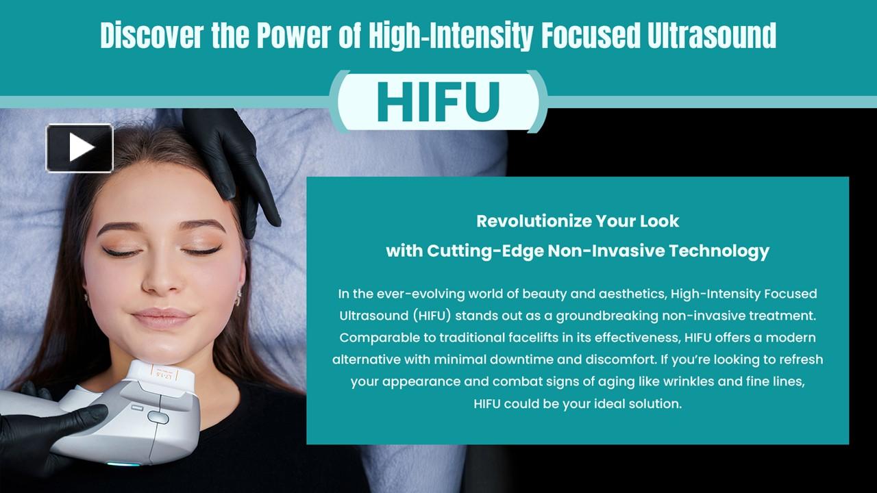 Discover the Power of High-Intensity Focused Ultrasound (HIFU ...