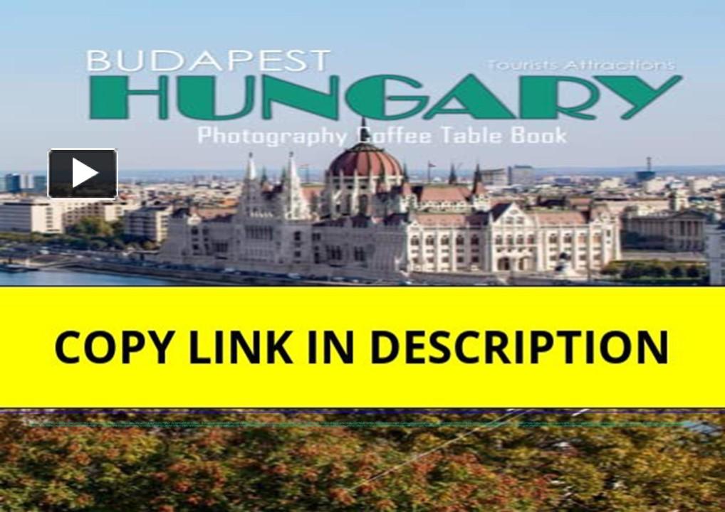 book read BUDAPEST HUNGARY Photography Coffee Table Book Tourists ...