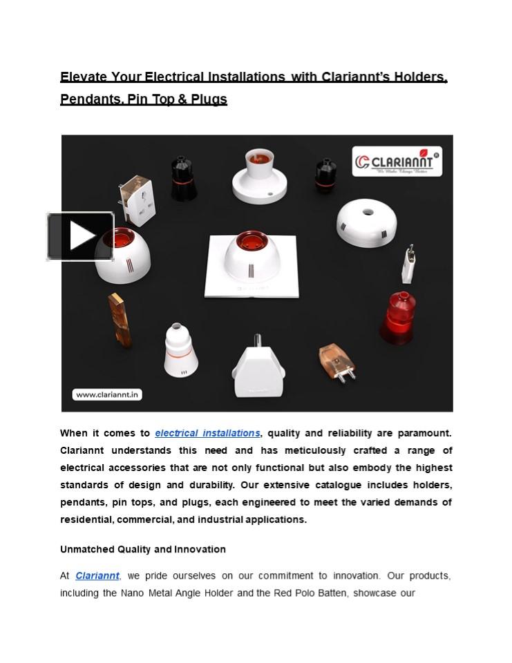 PPT – Elevate Your Electrical Installations with Clariannt’s Holders ...
