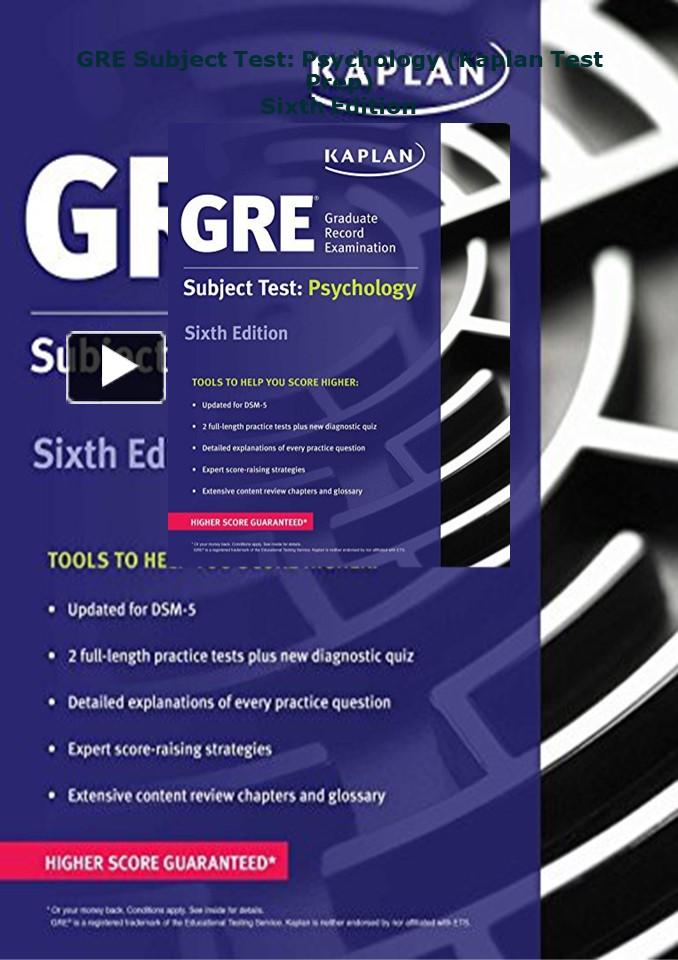 PPT – ️PDF ️ GRE Subject Test: Psychology (Kaplan Test Prep) Sixth ...