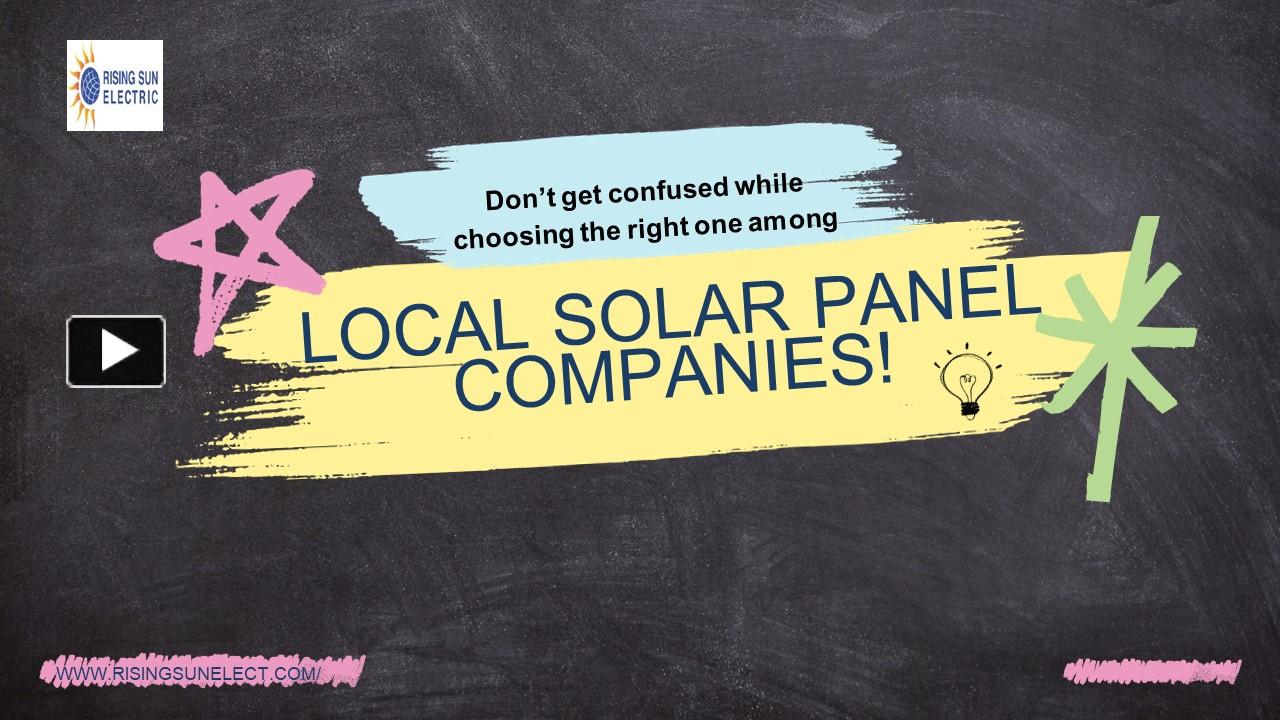 Local Solar Panel Companies in Mumbai presentation | free to download