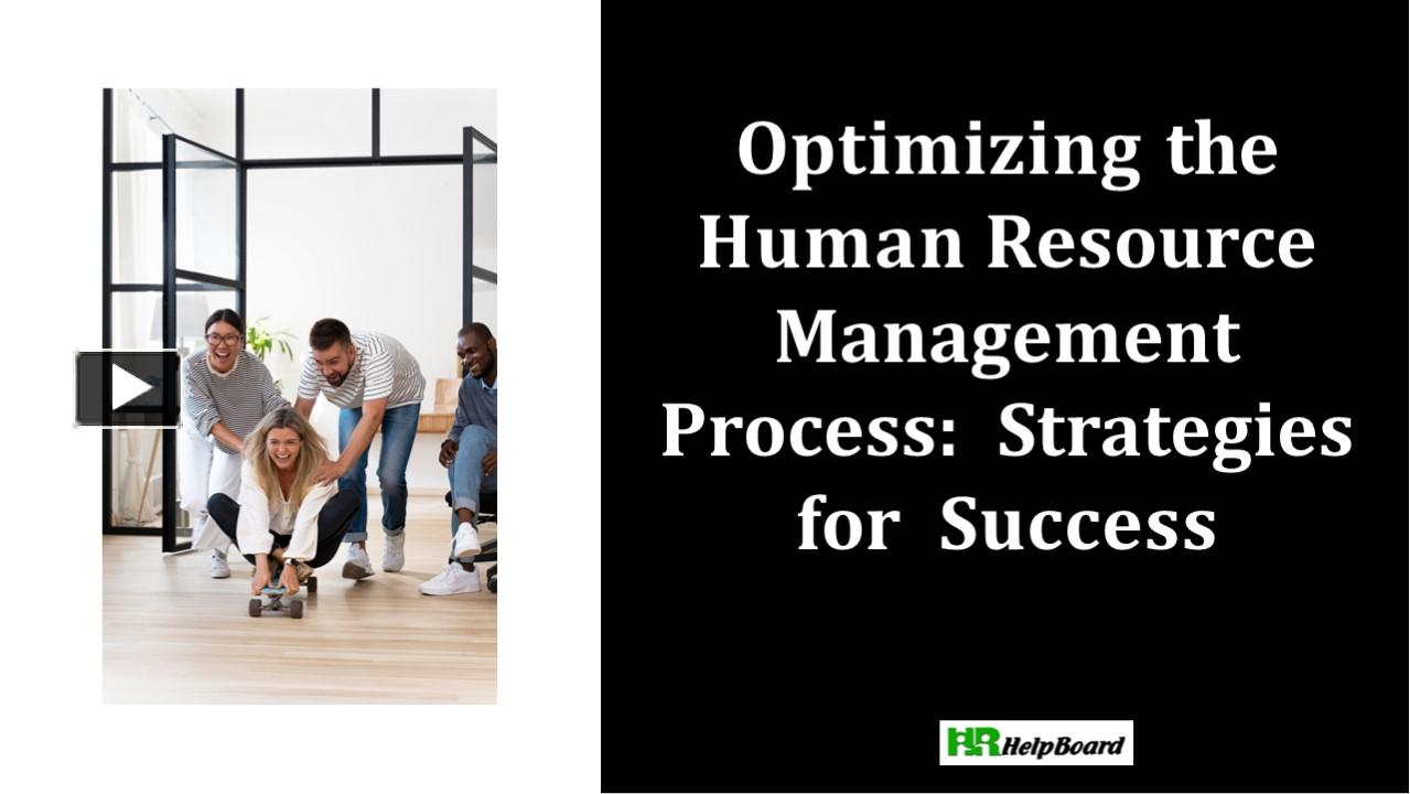 Human Resource Management Process presentation | free to download
