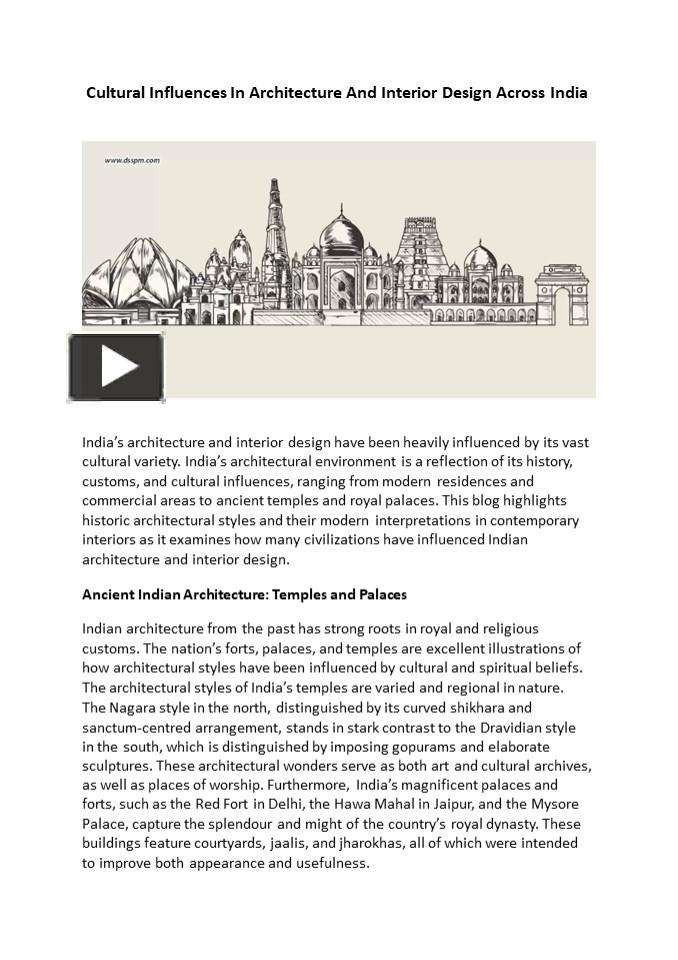 Cultural Influences In Architecture And Interior Design Across India ...