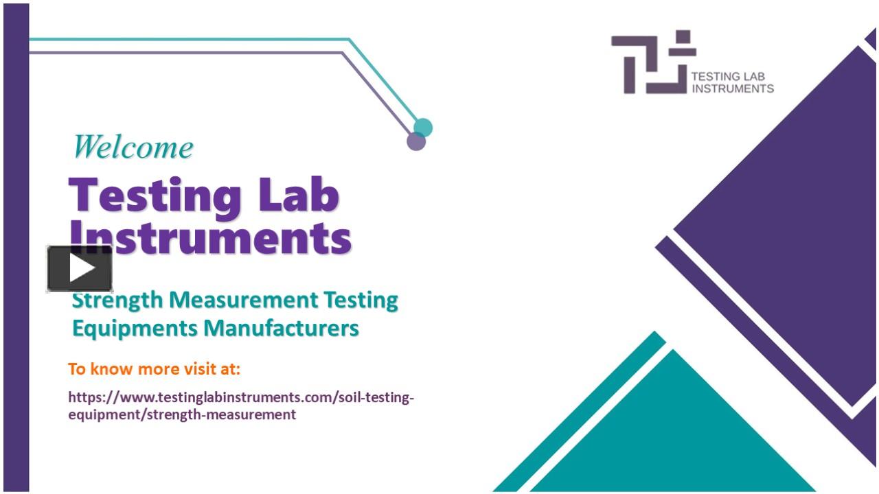 PPT – Strength Measurement Testing Equipments Manufacturers PowerPoint ...