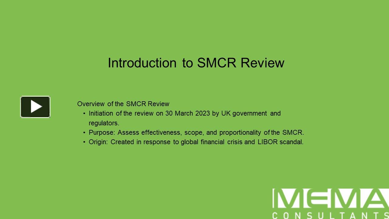 Navigating the SMCR Review: Key Insights and Implications for Financial ...