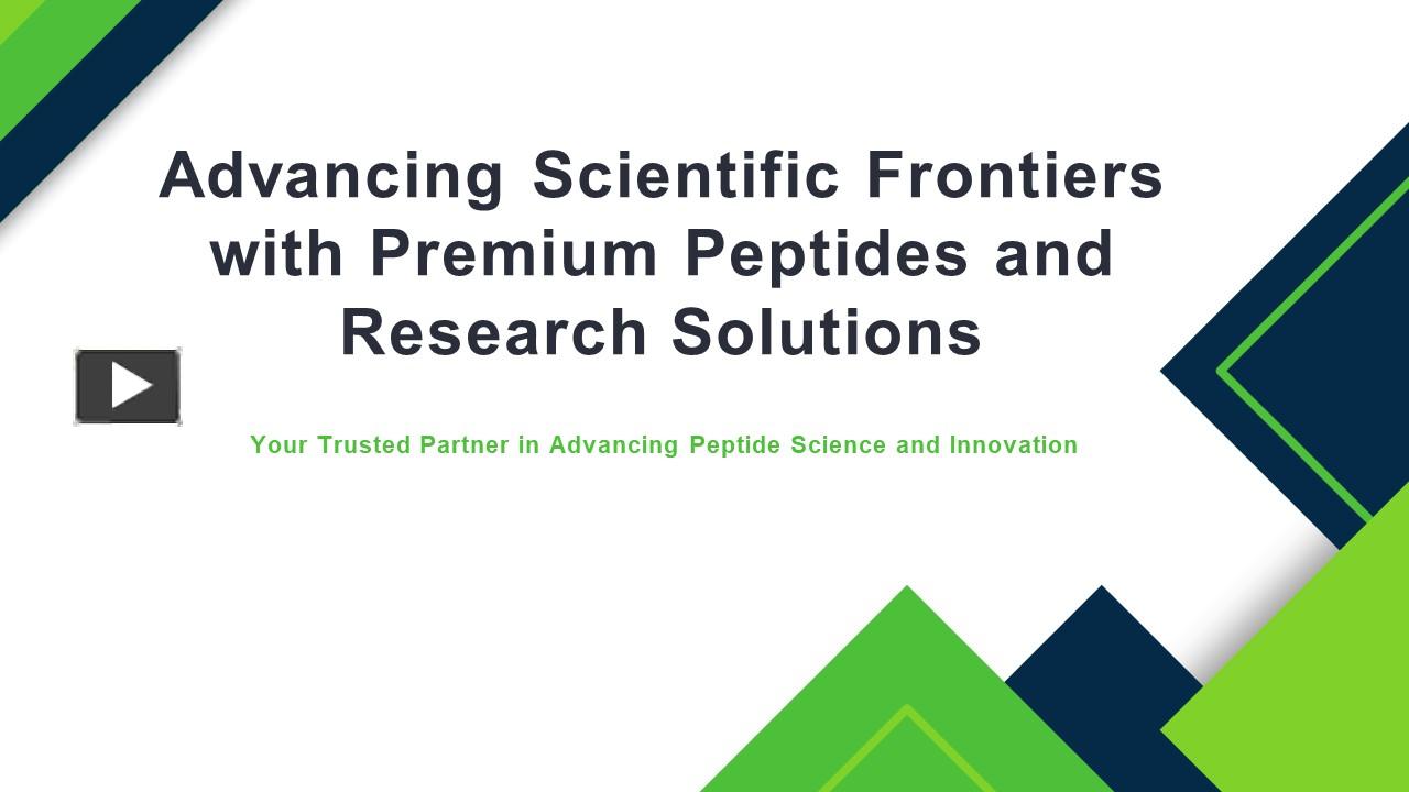 PPT – Advancing Scientific Frontiers with Premium Peptides and Research ...