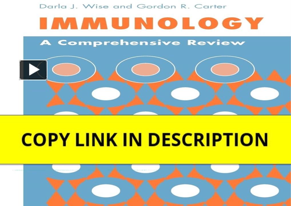 PPT – [PDF] DOWNLOAD EBOOK Immunology: A Comprehensive Review ...