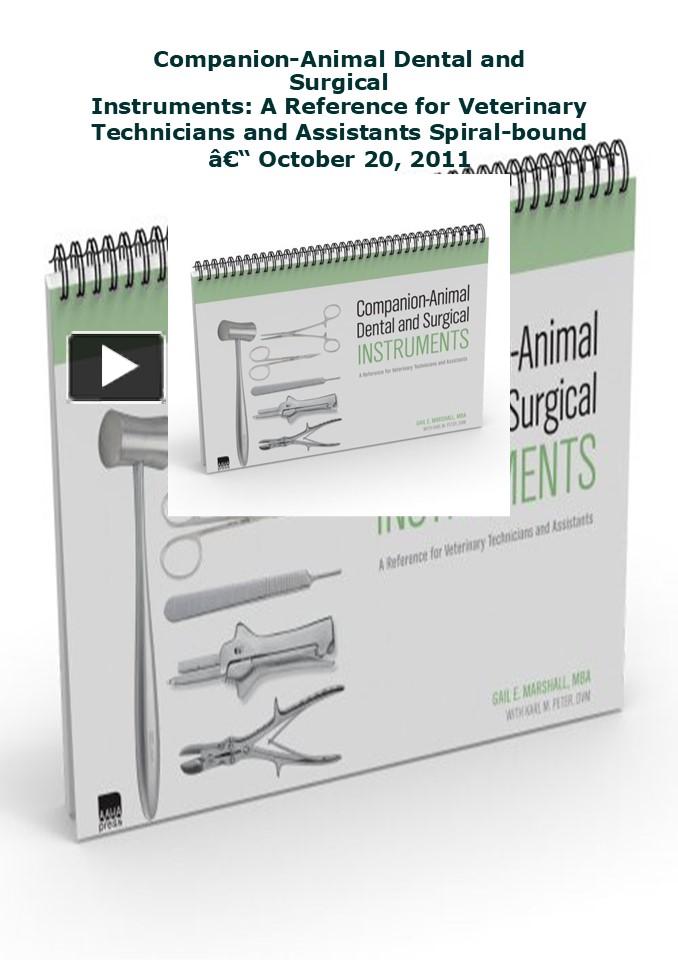 PPT – Download⚡️ Companion-Animal Dental and Surgical Instruments: A ...