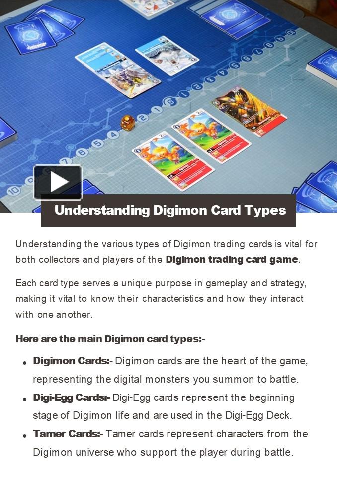 PPT – Understanding Digimon Card Types PowerPoint presentation | free ...