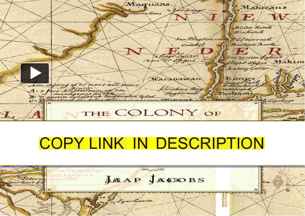 (PDF) The Colony of New Netherland: A Dutch Settlement in Seventeenth ...