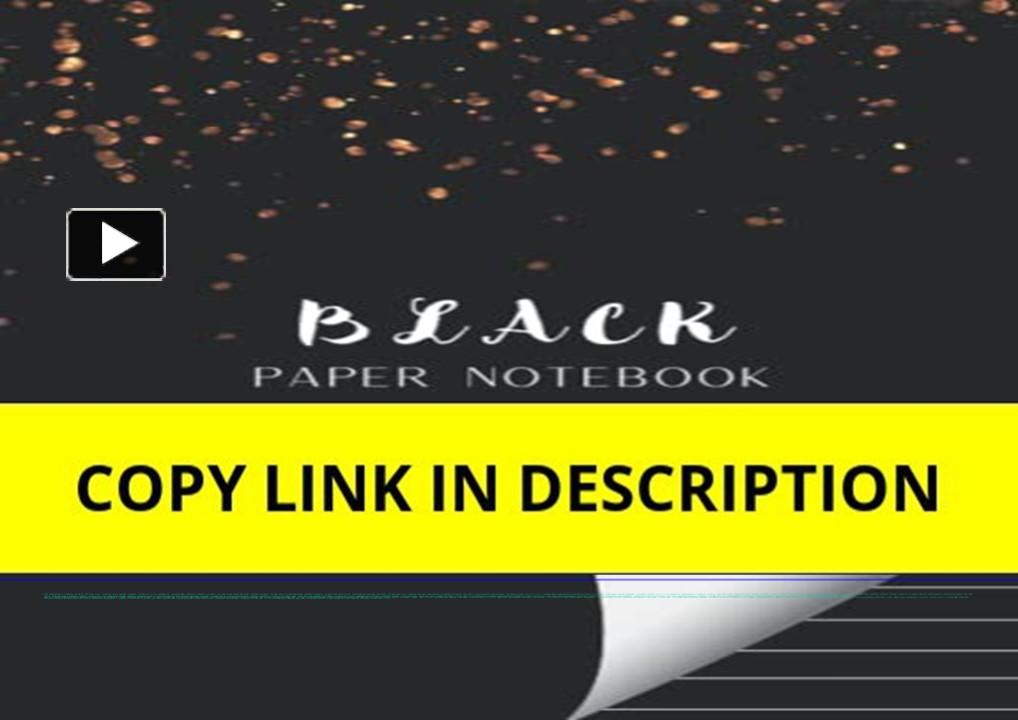 PPT – pdf Black Paper Notebook: Plain Ruled Journal with Softcover for ...