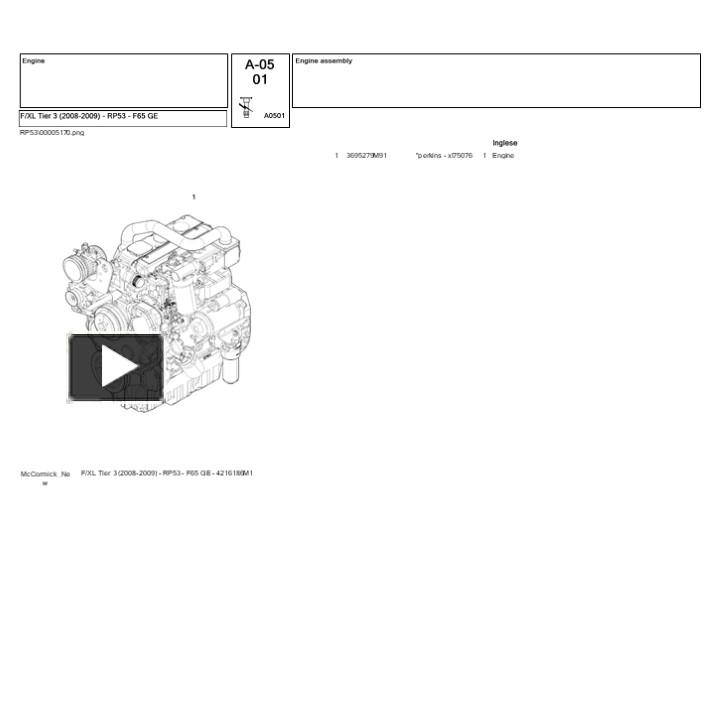 McCormick FXL Tier 3 (2008-2009) - RP53 - F65 GE Tractor Parts ...