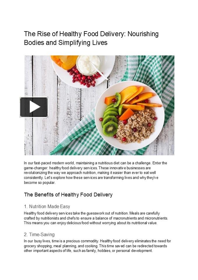 PPT – Demystifying Healthy Eating PowerPoint presentation | free to ...