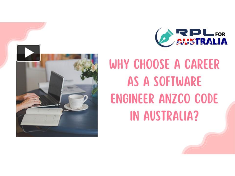 PPT – Why choose a career as a Software Engineer ANZCO Code in ...