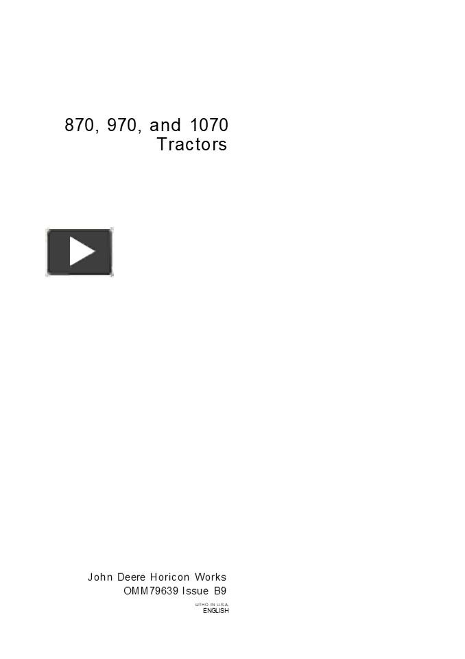 PPT – John Deere 970 Tractors Operator’s Manual Instant Download ...