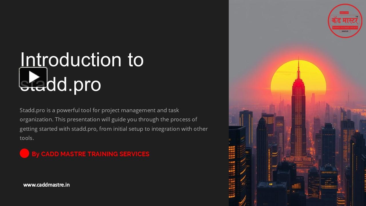 PPT – How to Install staddpro BY CADD Mastre PowerPoint presentation ...