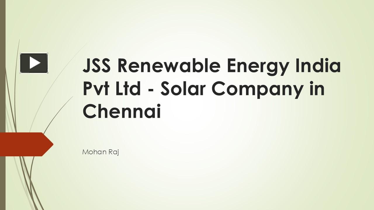 PPT – Solar Companies in Chennai,EPC Solar,Renewable Energy Company ...