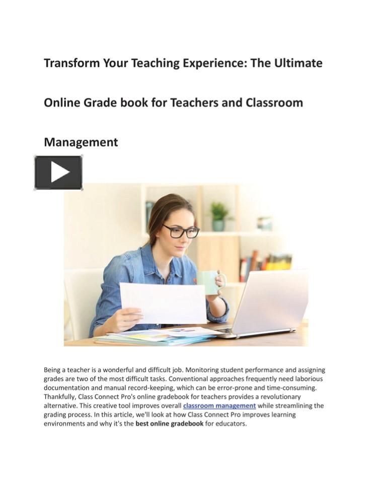 PPT – Transform Your Teaching Experience: The Ultimate Online Grade ...