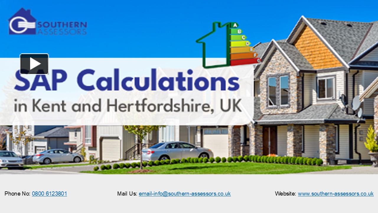 SAP Calculations in Kent and Hertfordshire UK | Southern Assessors ...