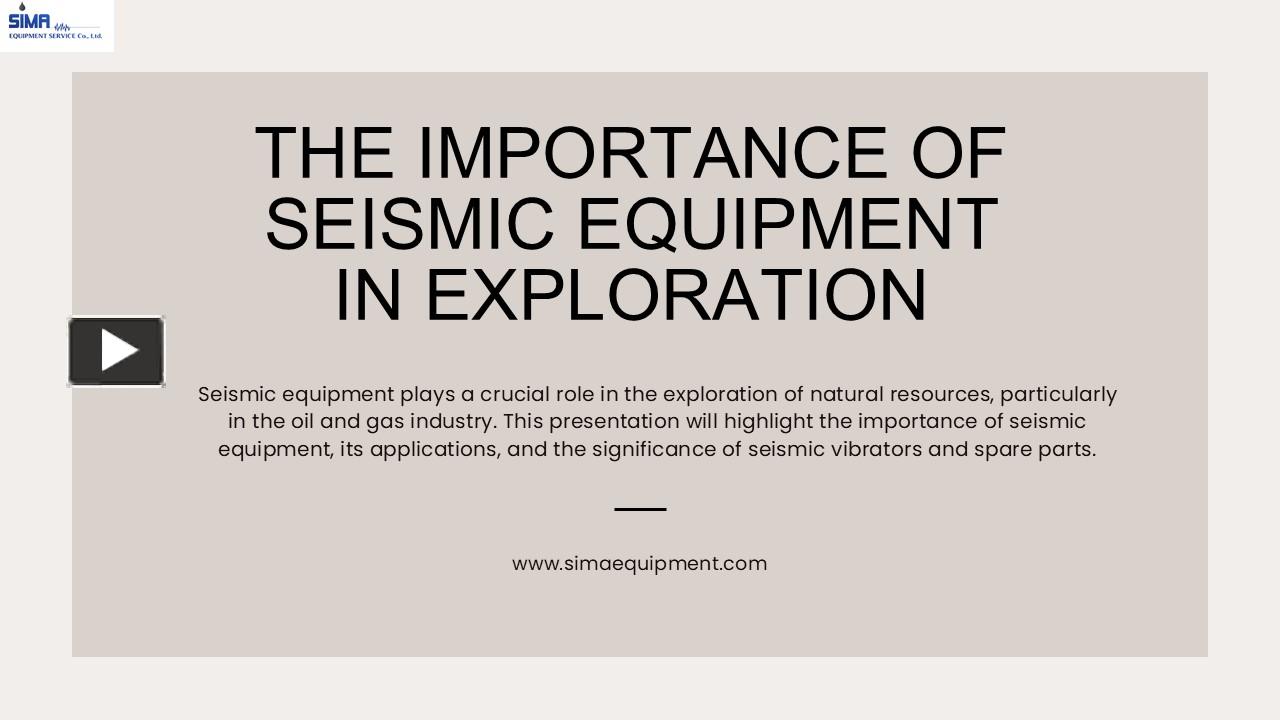 PPT – The Importance of Seismic Equipment in exploration PowerPoint ...
