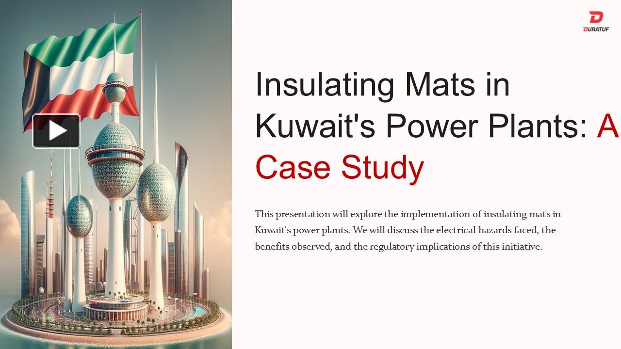 Insulating Mats in Kuwait's Power Plants: A Case Study presentation ...