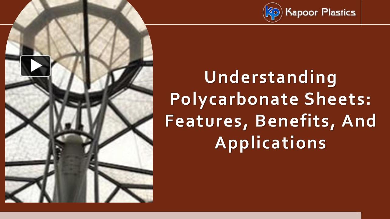 Understanding Polycarbonate Sheets: Features, Benefits, and ...