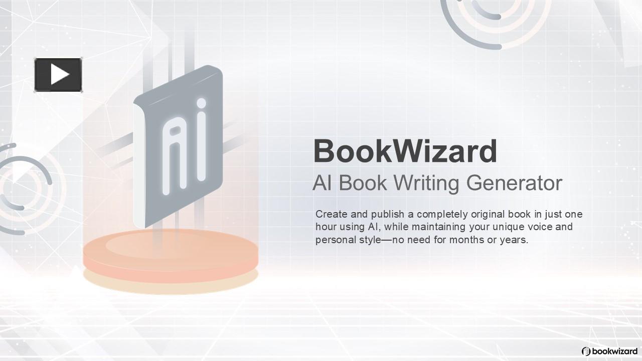 PPT – BookWizard – AI Book Writing Generator PowerPoint presentation ...