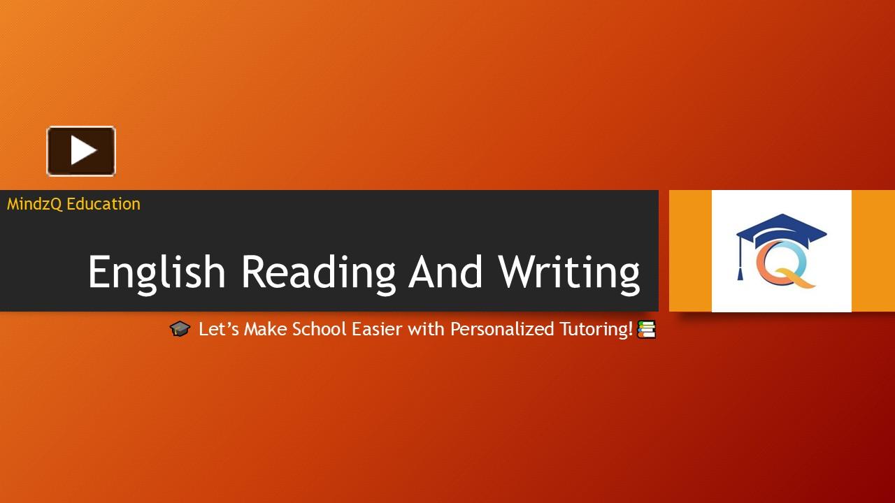 PPT – English Reading Writing PowerPoint presentation | free to ...