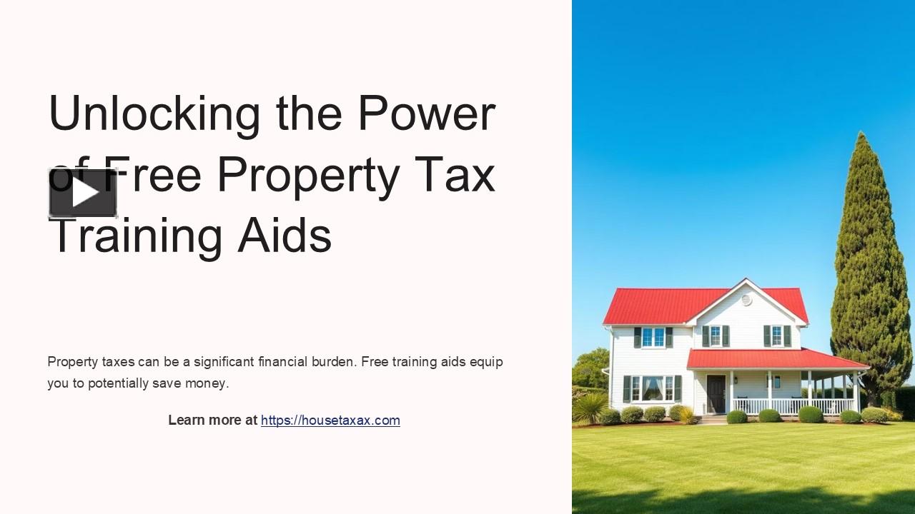 Real Estate Property Tax Overview presentation | free to download