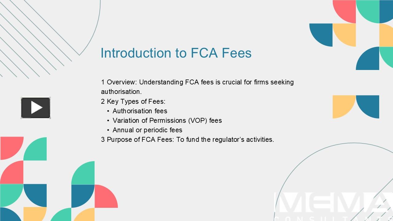 PPT – Understanding FCA Fees: Key Costs for Authorisation and Beyond ...