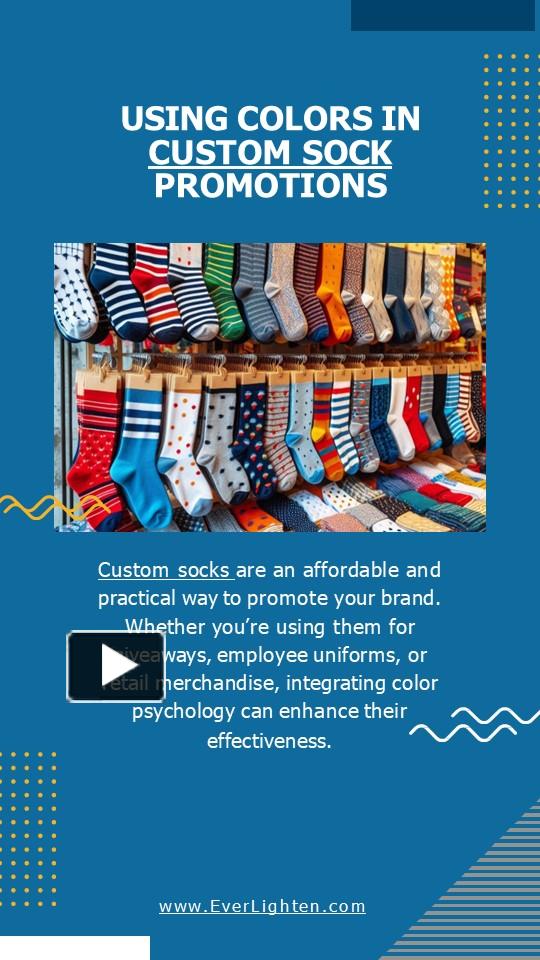 PPT – Using Colors in Custom Sock Promotions PowerPoint presentation ...