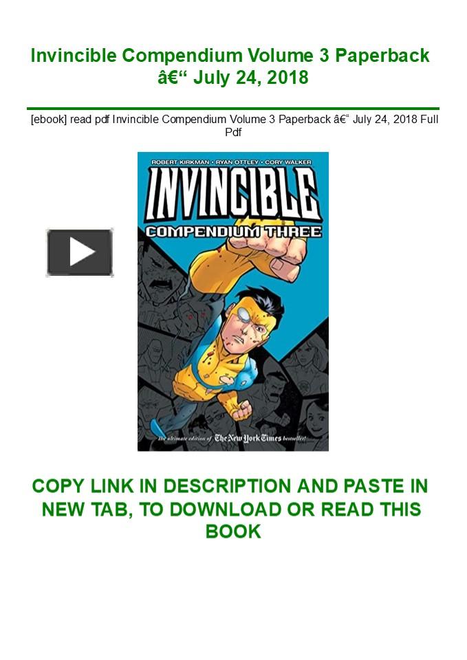 PPT – [ebook] read pdf Invincible Compendium Volume 3 Paperback Ã¢Â€Â ...