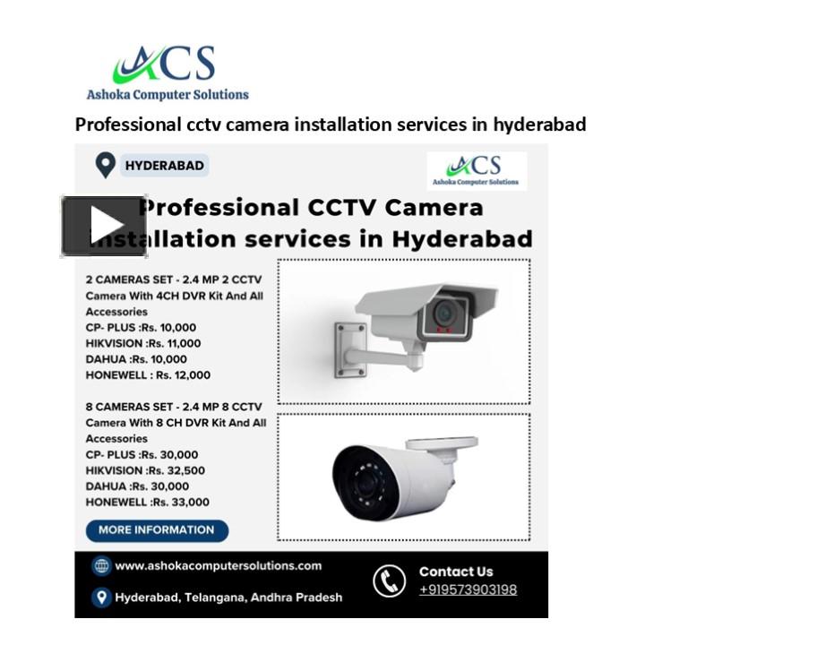 Professional cctv camera installation services in hyderabad ...
