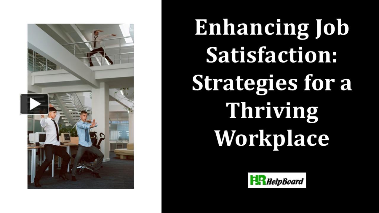 PPT – Job Satisfaction Meaning PowerPoint presentation | free to ...