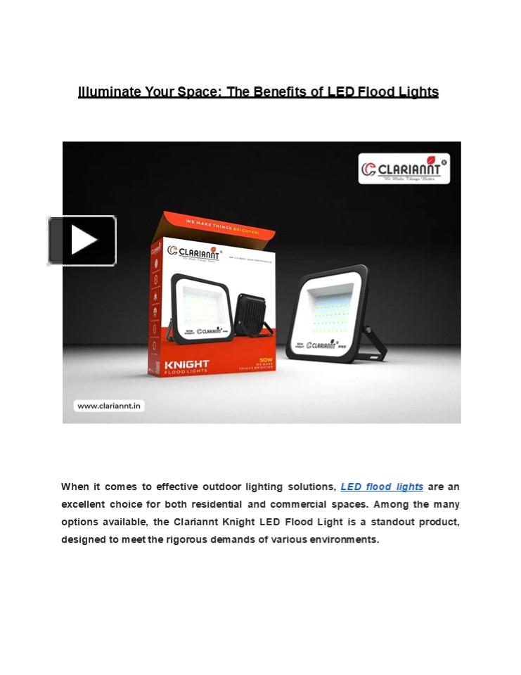 PPT – Illuminate Your Space: The Benefits of LED Flood Lights ...