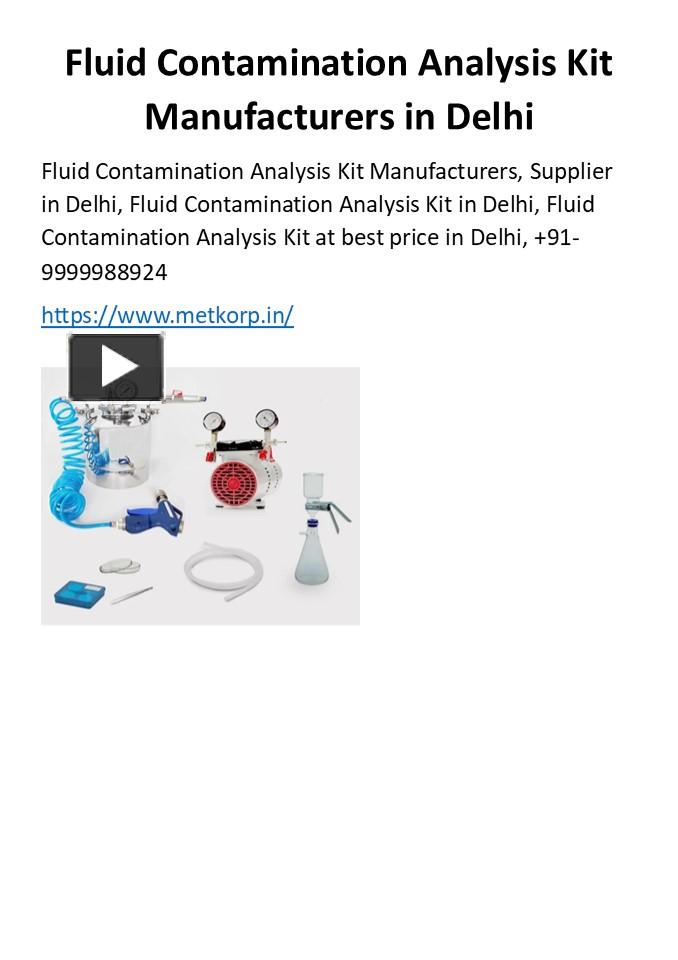 PPT – Fluid Contamination Analysis Kit Manufacturers in Delhi ...