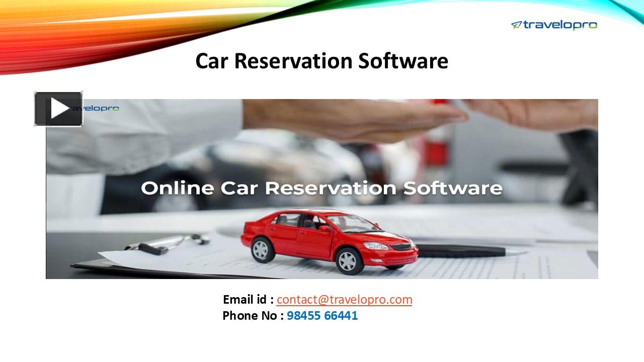 PPT – Car Reservation Software PowerPoint presentation | free to ...