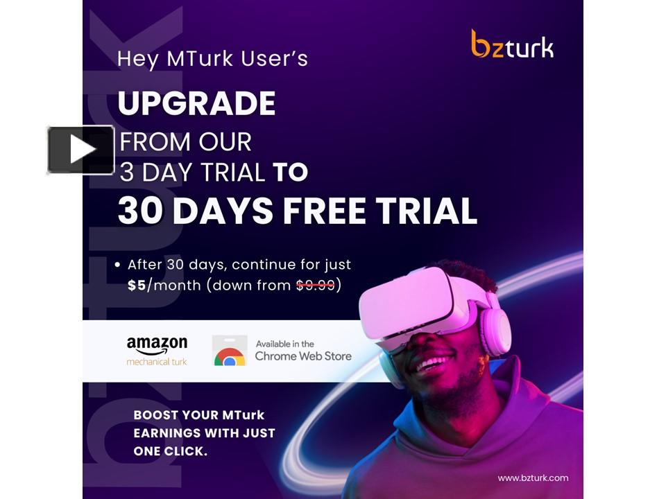 PPT – Maximize MTurk Efficiency | BZTurk MTurk Tools | Auto HIT Catcher ...