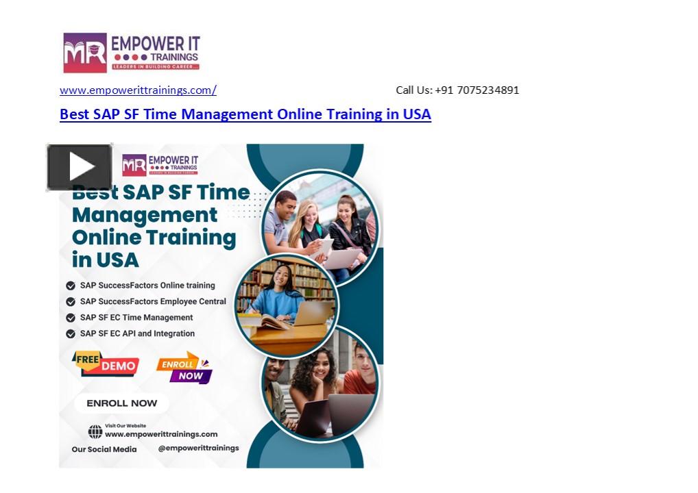 PPT – Best SAP SF Time Management Online Training in USA PowerPoint ...