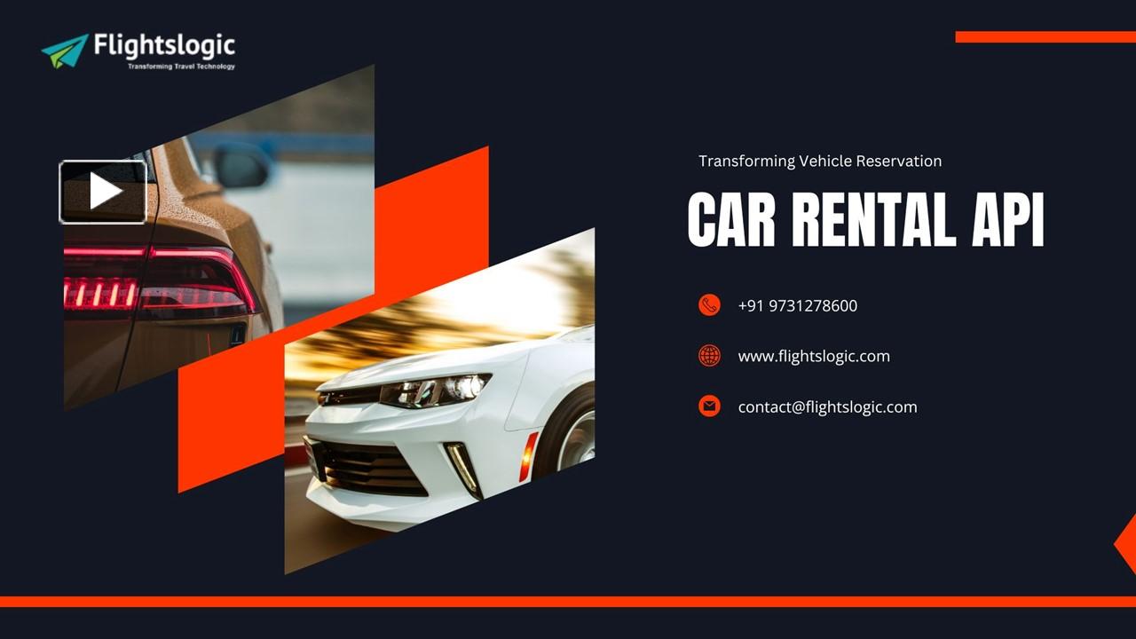 Car Rental API | Car Booking API Integration presentation | free to ...