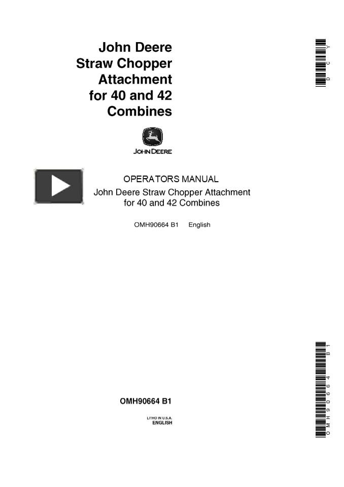 PPT – John Deere Straw Chopper Attachment for 40 and 42 Combines ...