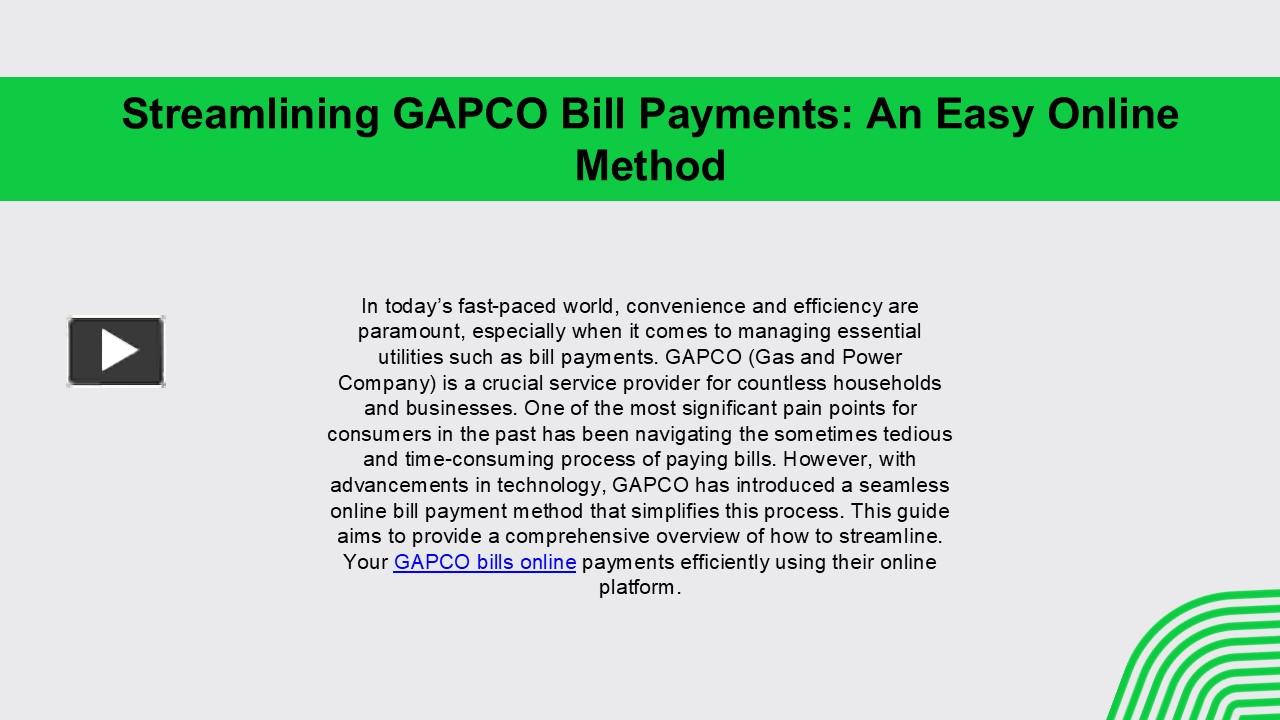 PPT – Streamlining GAPCO Bill Payments: An Easy Online Method ...